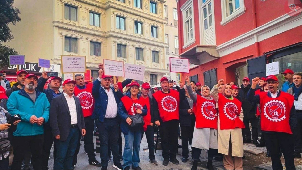 Grevin ardından Özel İtalyan Lisesi'nde işten çıkarmalar başladı ...