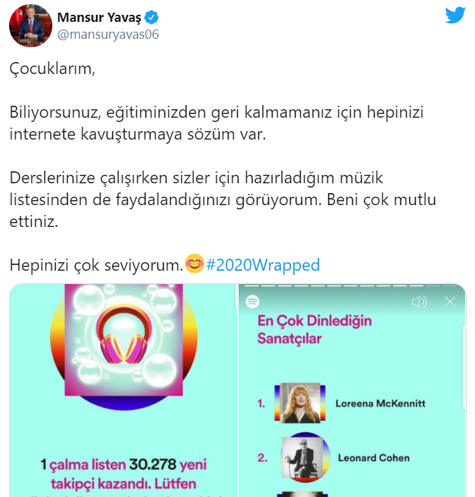 Mansur Yavaş en çok dinlediği 5 sanatçıyı paylaştı